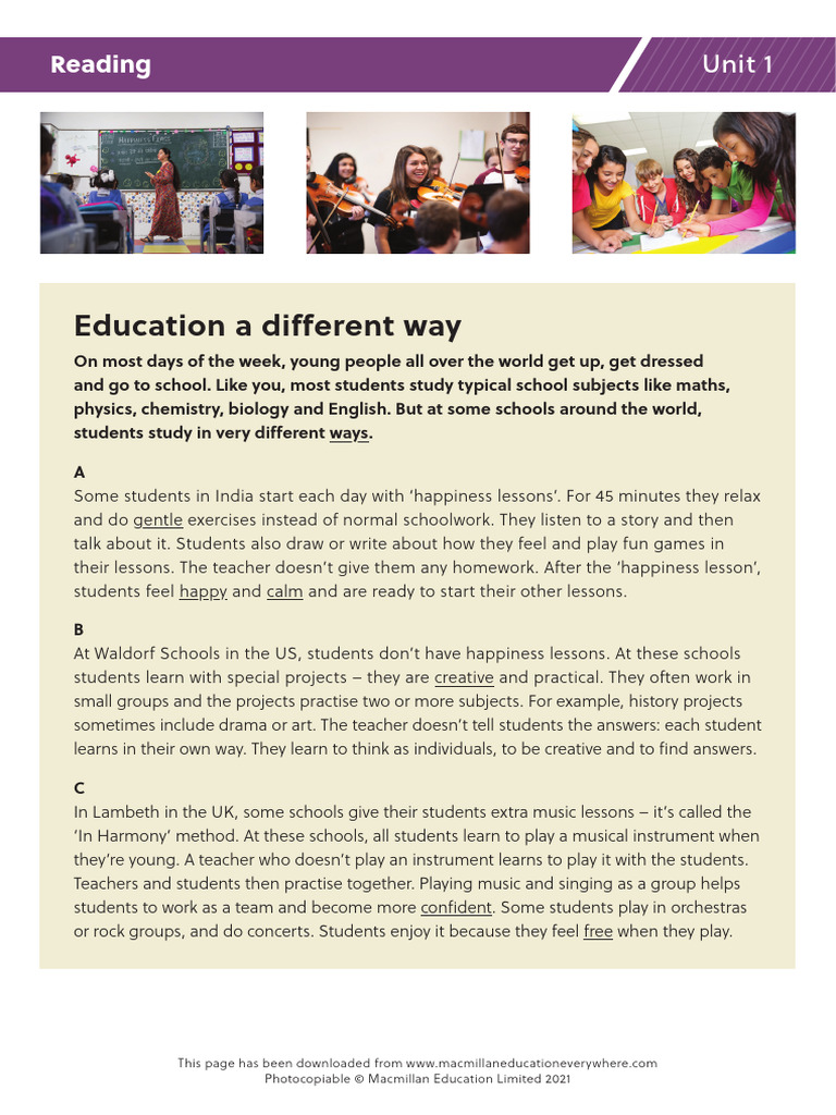 Level2 U1 Accessible Reading | PDF | Wellness