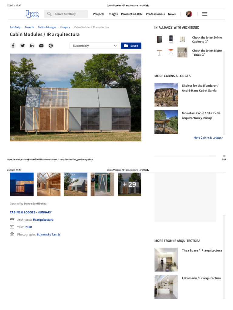Cabin Modules - IR Arquitectura | PDF