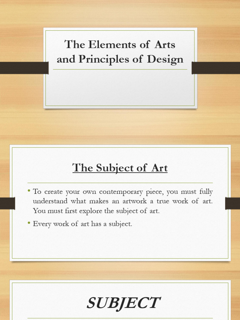 Art Elements & Design Principles | PDF | Art | Poetry