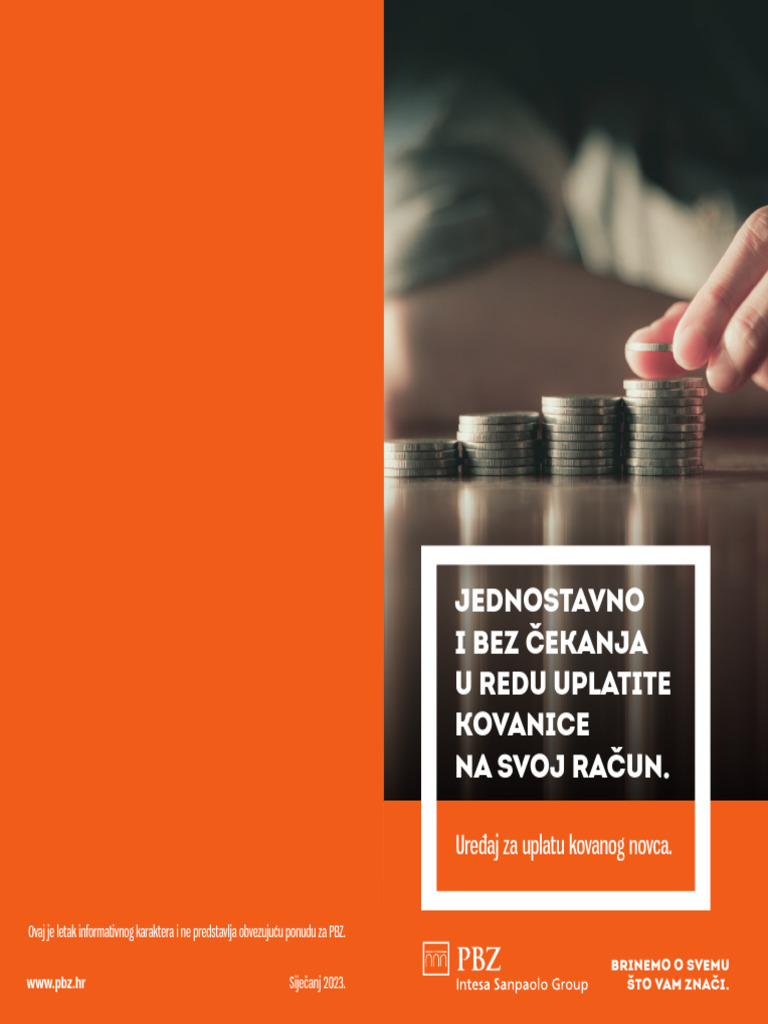 Letak - Uredaj Za Uplatu Kovanog Novca - 012023 | PDF