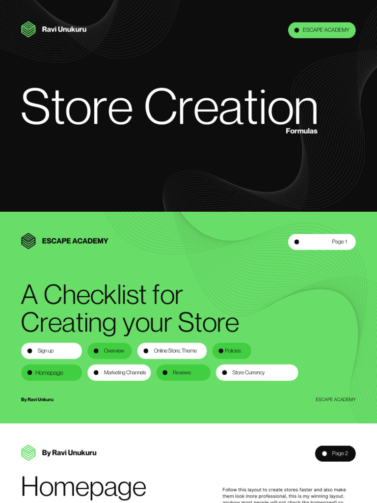 Store Creation | PDF