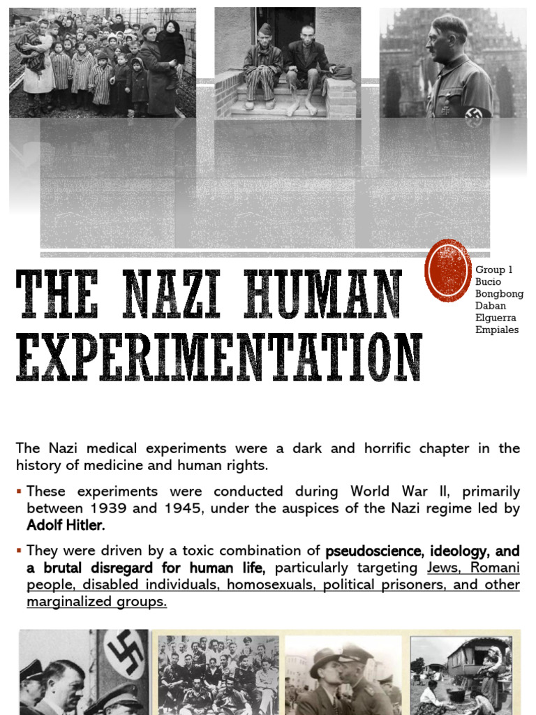 Nazi Medical Experiment 1 | PDF