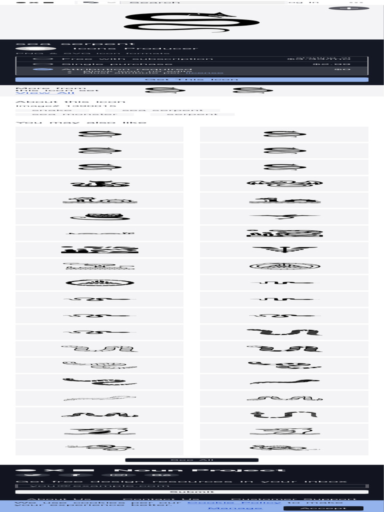 Sea Serpent Icon - Free PNG & SVG 1390015 - Noun Project | PDF
