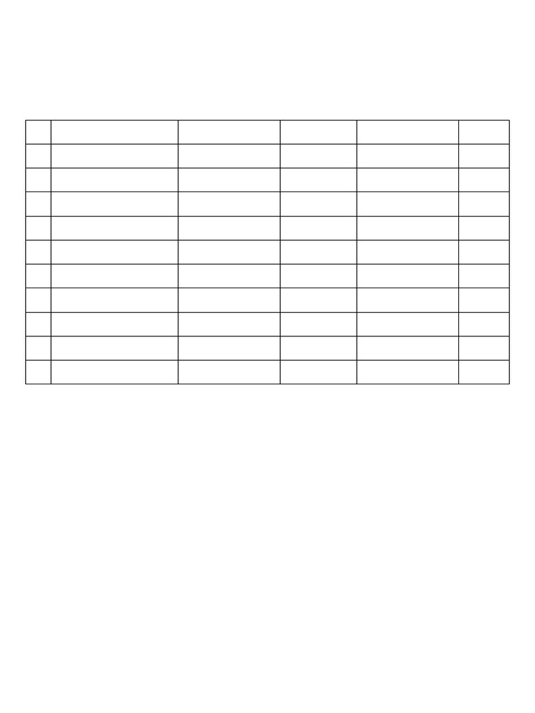 Attendance Proforma | PDF