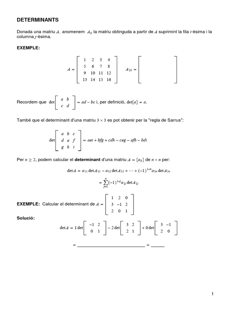 4 Determinants | PDF