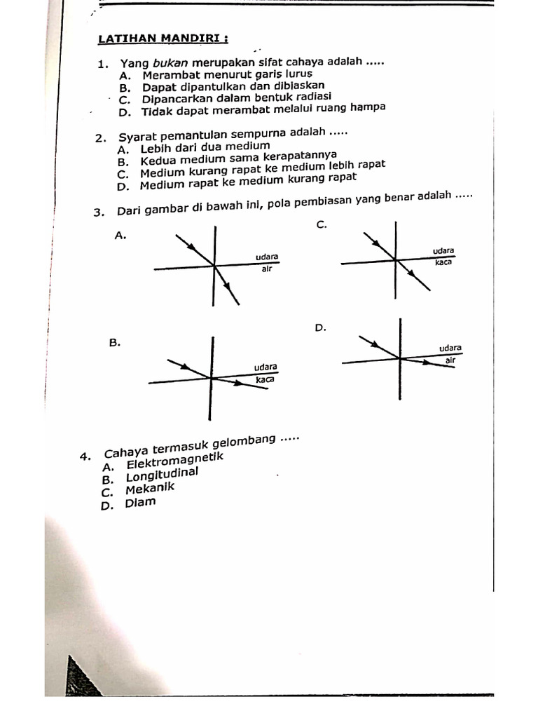 Kaji Latih 9-Optik | PDF