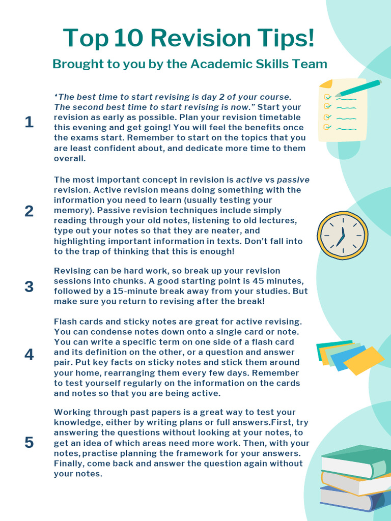 Top 10 Revision Tips | PDF | Human Communication | Mental Processes