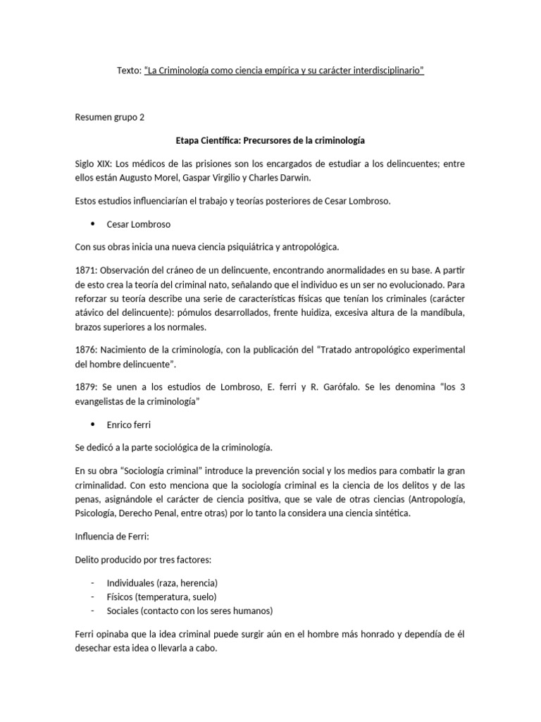 Etapa Cientifica - Equipo2 | PDF | Criminología | Crímenes