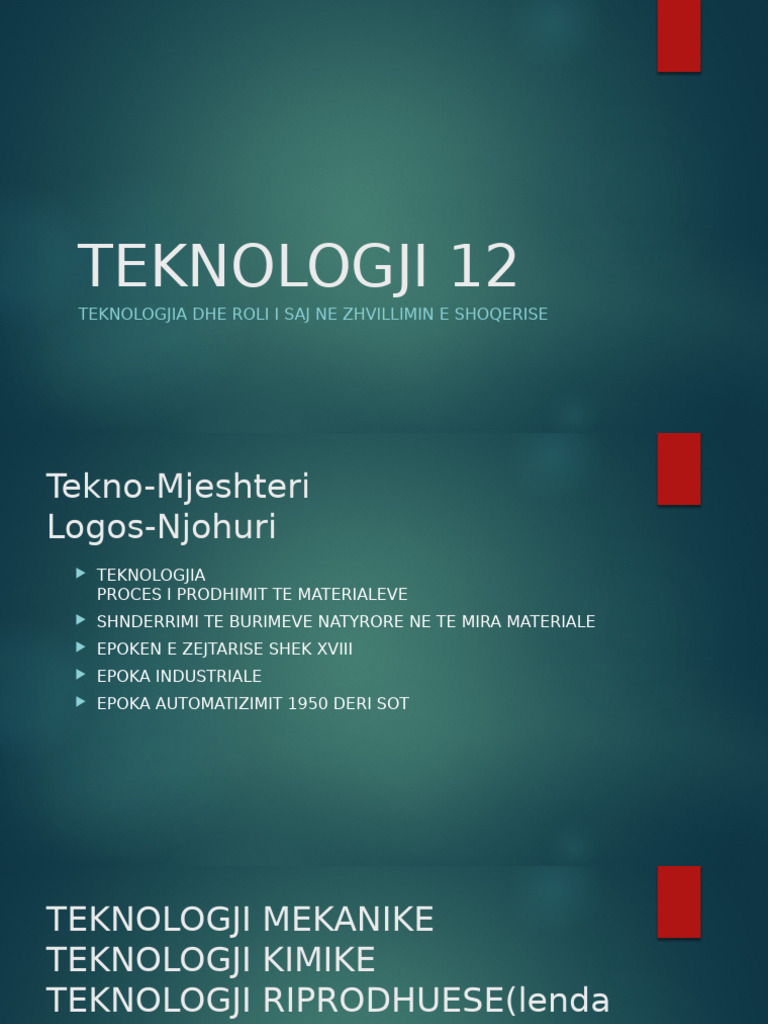 Teknologji 12 | PDF