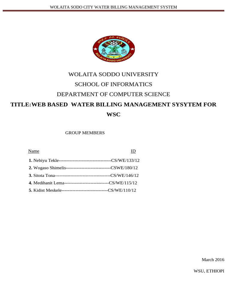 Web-Based Water Billing System | PDF | Use Case | Unified Modeling Language