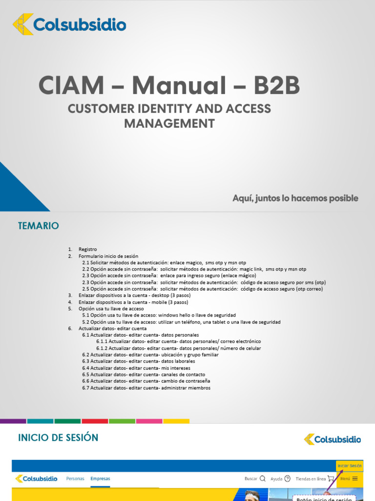 Tutorial CIAM B2B 2 | PDF | Contraseña | Windows 10