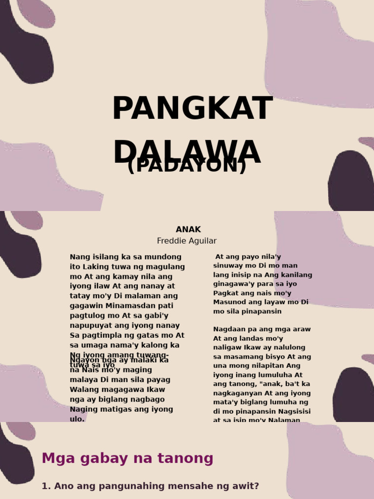 Repleksibong Sanaysay (Padayon) | PDF