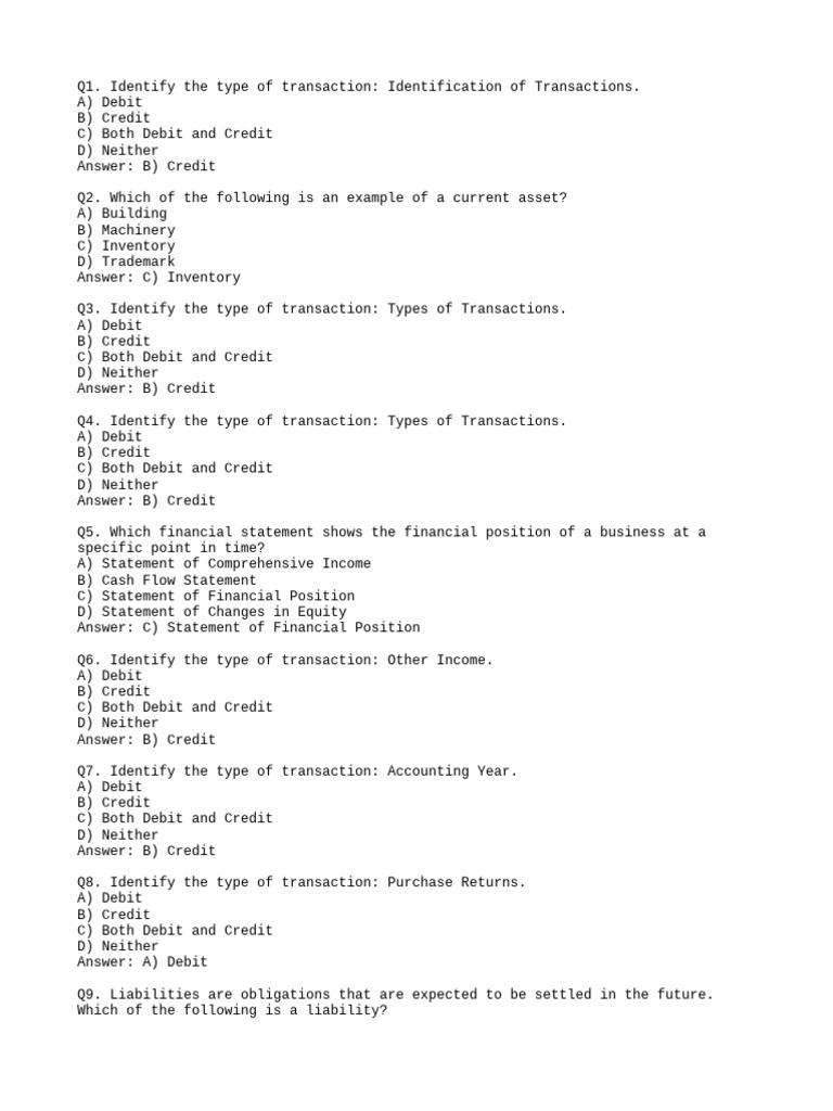 accounting_mcqs | PDF | Debits And Credits | Financial Economics accounting_mcqs | PDF | Debits And Credits | Financial Economics