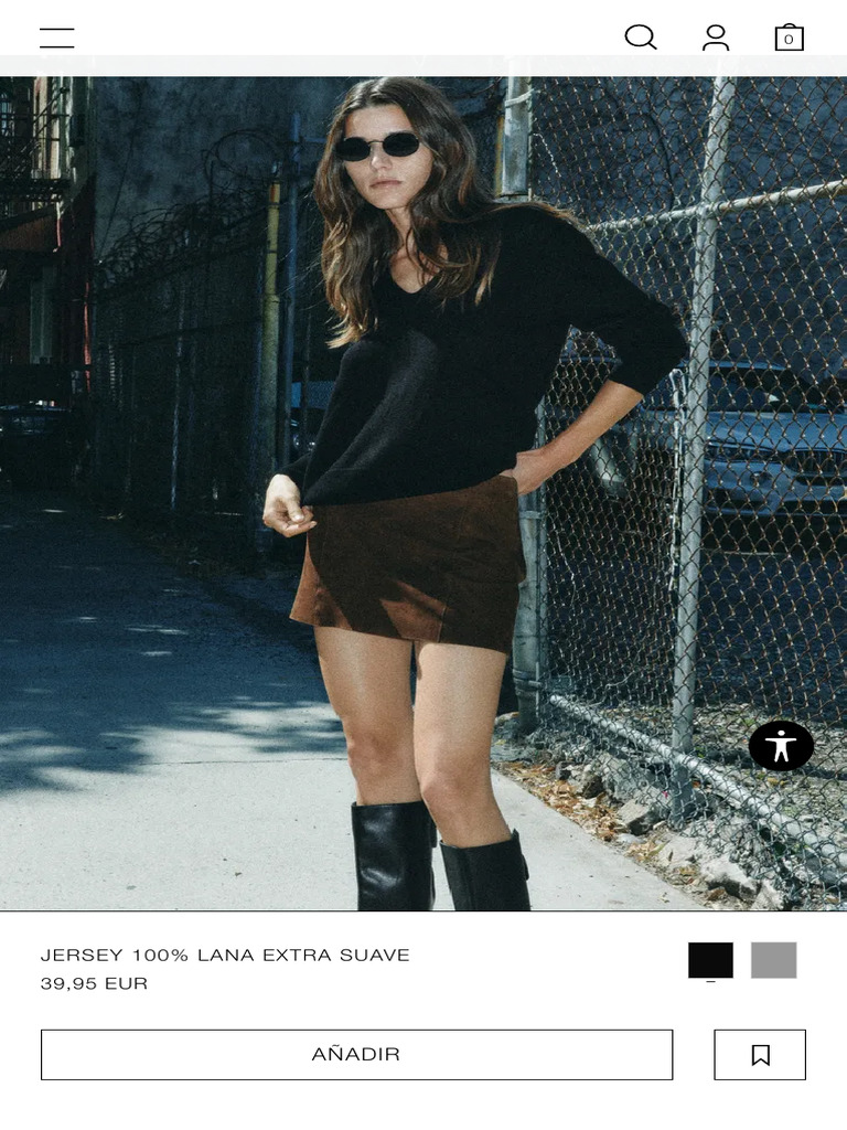 JERSEY 100 LANA EXTRA SUAVE - Negro ZARA España | PDF