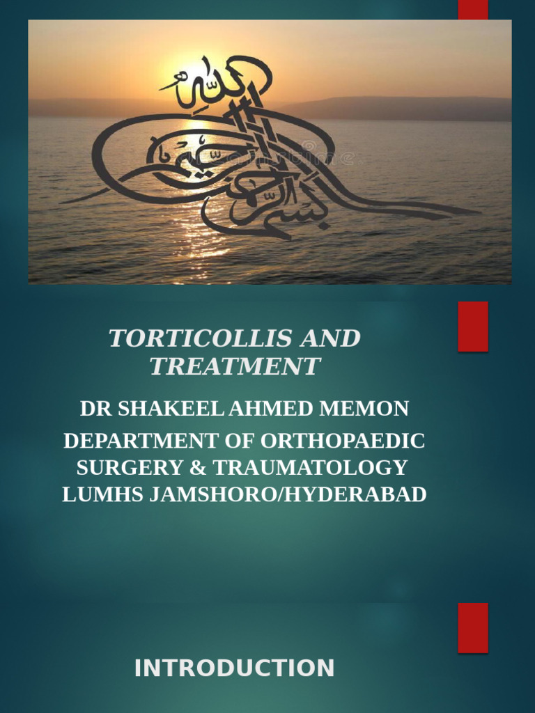 Torticollis Pdf Clinical Medicine Diseases And Disorders
