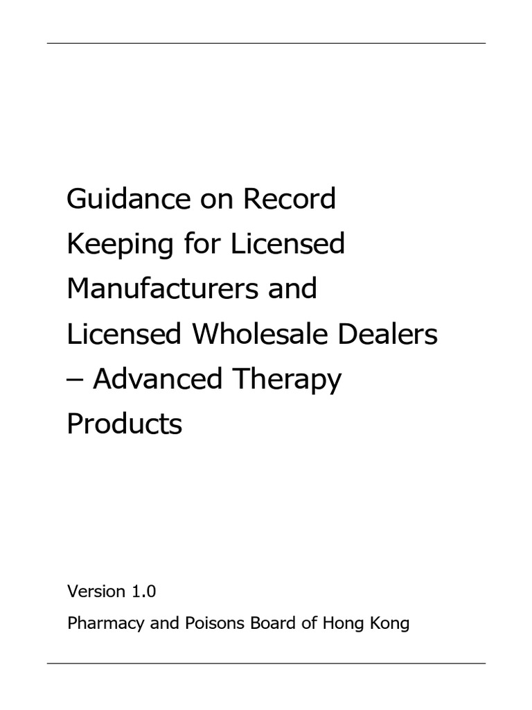 PPB Guidance Record Keeping LM WDL ATP en | PDF | Self-Improvement