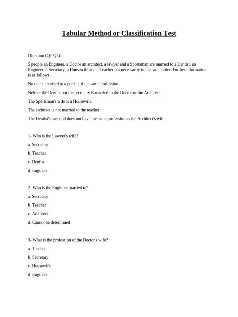 Classification Puzzles | PDF | Science
