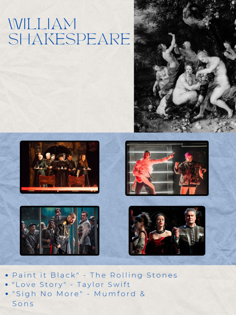 Shakespeare and Modern Song Lyrics | PDF | Poetry