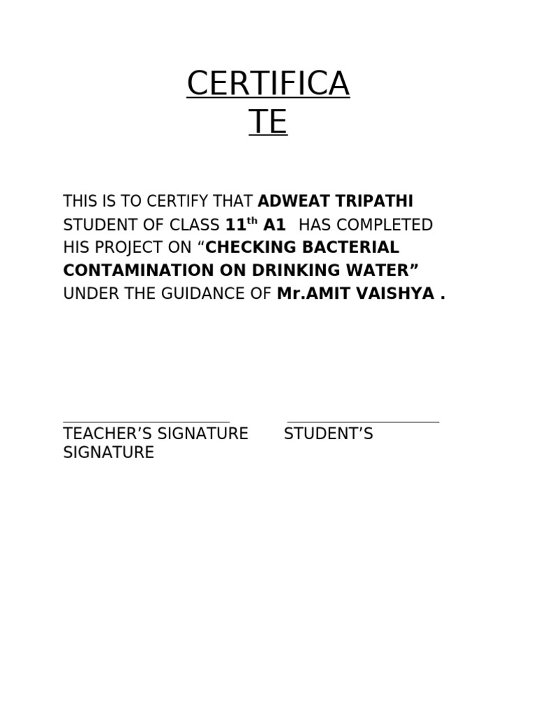 Certificate | PDF