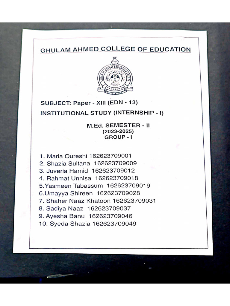 Internship Record - Sem 2 | PDF