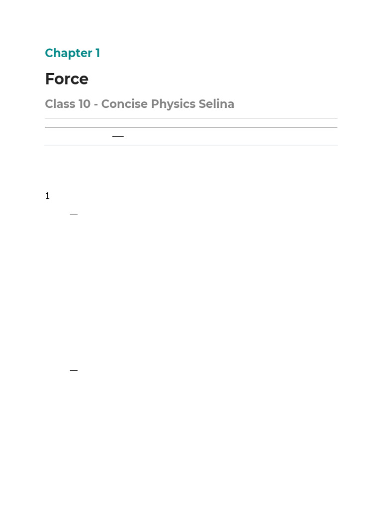Physics Class 10 (Numericals) | PDF | Rotation Around A Fixed Axis | Torque