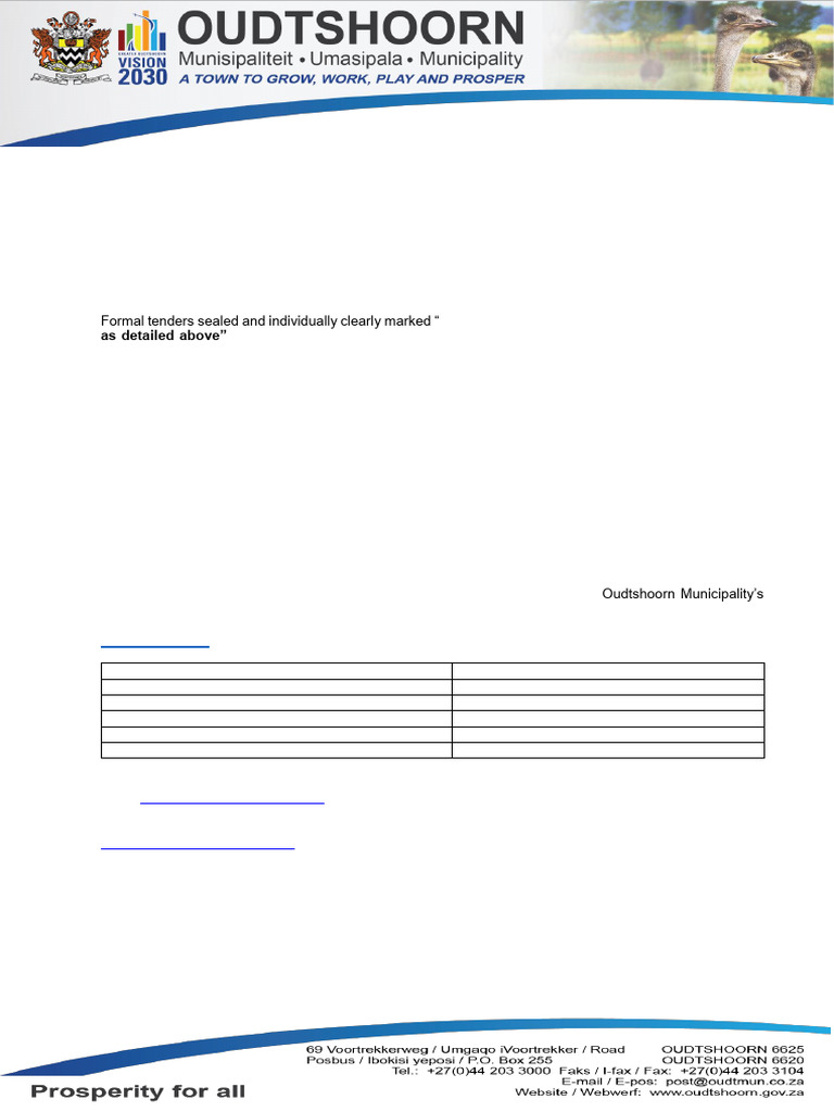 Advert TD 02-08-2024 Ppe Cango Caves | PDF | Business