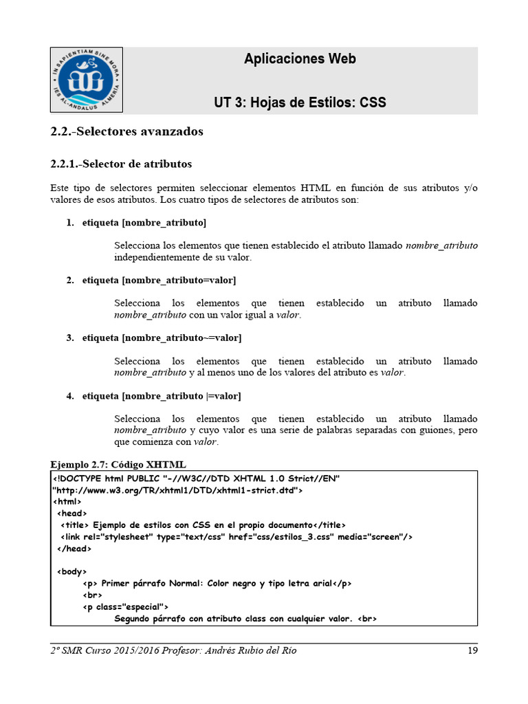 Hojas de Estilos - CSS Vol. II | PDF | Comunicación escrita ...