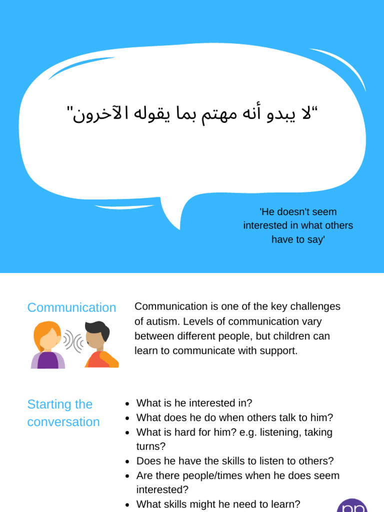 Arabic Conversation Cards | PDF | Autism Spectrum | Bullying
