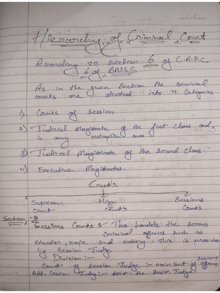 Bnss 1st Internal Topics | PDF