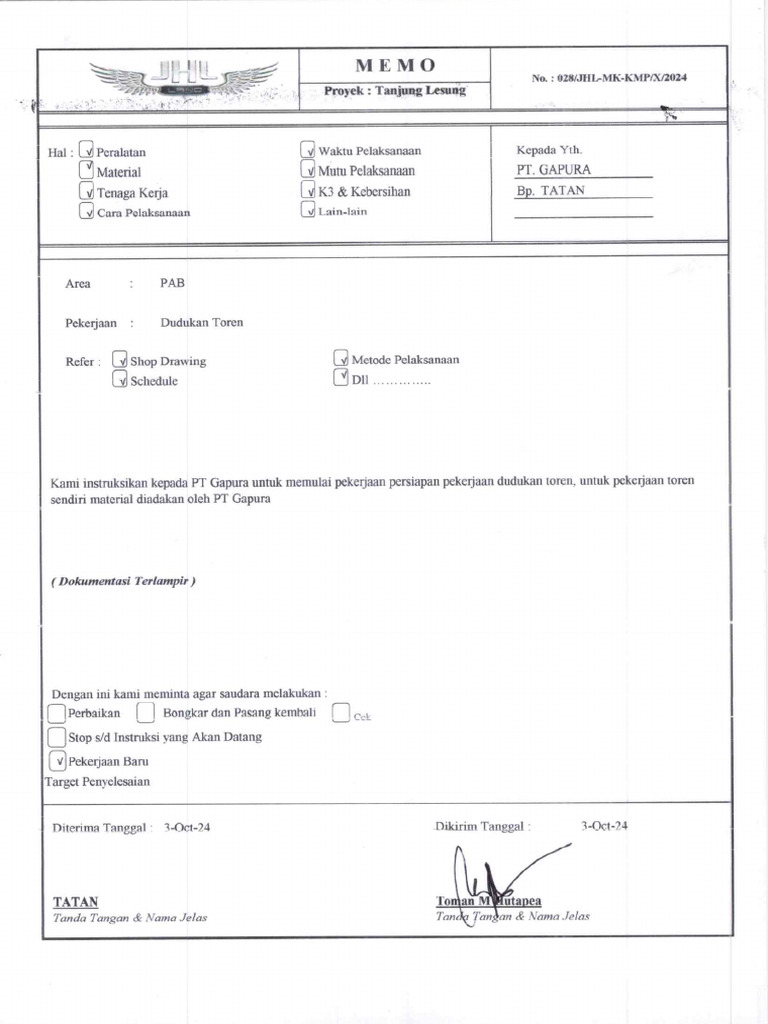 Memo 028 Pondasi Toren | PDF