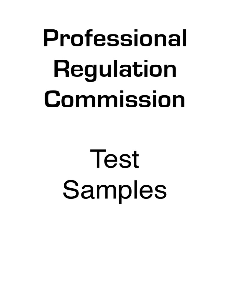 P - PRC Test Sample | PDF