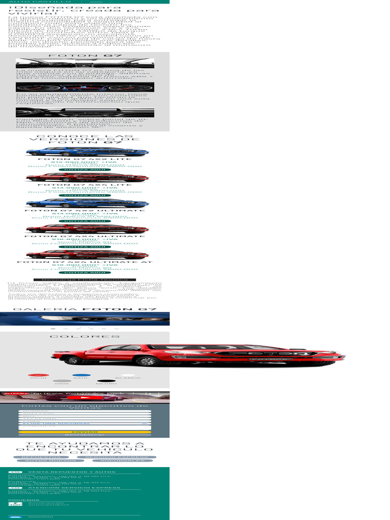 G7 - Auto Castillo - Vehículos y Servicios Automotrices 3 | PDF ...