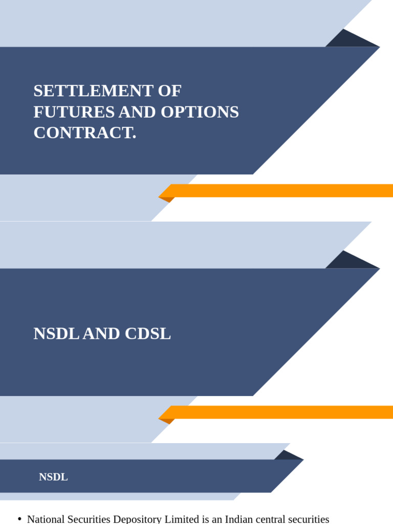 Futures and Options Settlement Guide | PDF | Futures Contract | Option ...