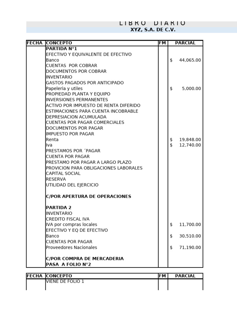 Contabilidad 2 Libro Diario | PDF | Bancos | Impuesto al valor agregado