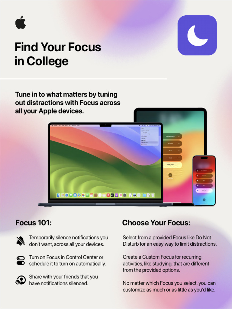 Find Your Focus Project Guide | PDF | I Phone | I Pad