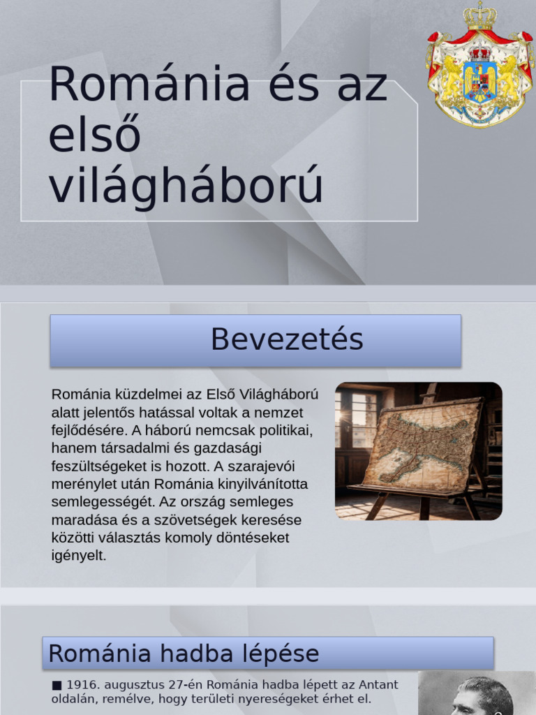 Romania Elso Vilaghaboru | PDF
