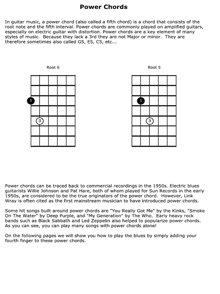 4 Power Chords | PDF