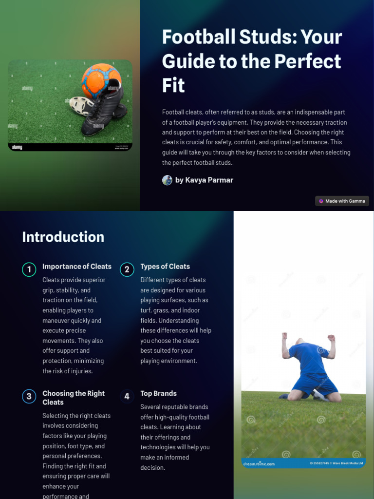 Choosing the Right Football Studs | PDF