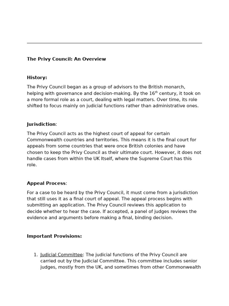 privy council | PDF | Supreme Courts | Appeal