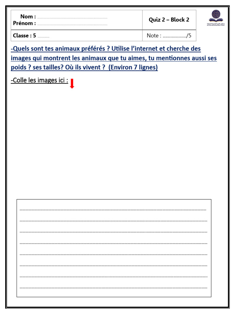 Gr5 Quiz2 Block2 | PDF