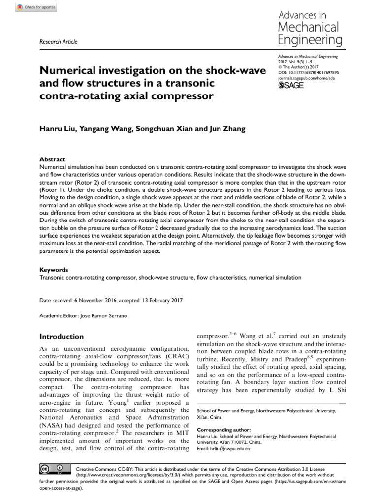 Numerical Investigation On The Shock Wave and Flow Structures in A ...