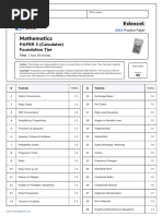 Edexcel GCSE Maths Foundation Paper 1 | PDF