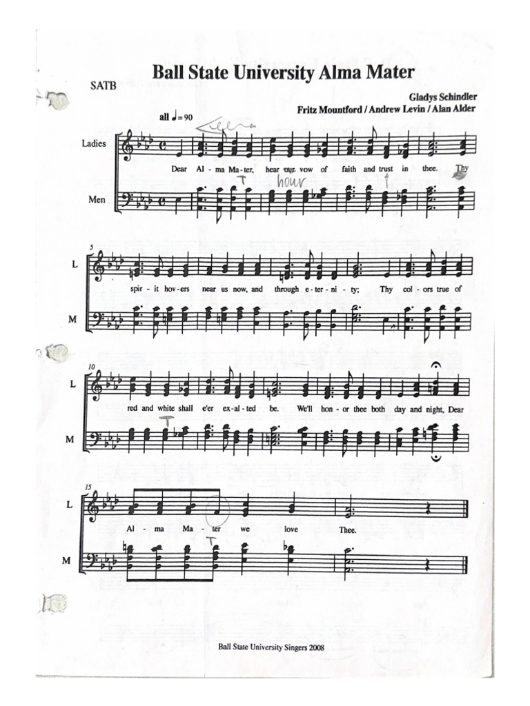 Ball State University Alma Mater | PDF