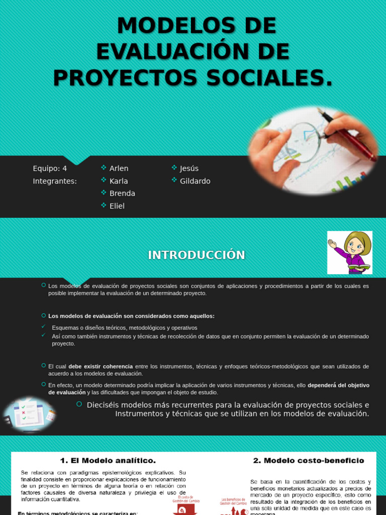 Modelos de Evaluación de Proyectos Sociales | PDF | Evaluación | Medición