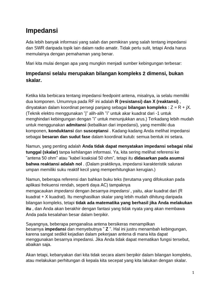 Impedansi | PDF