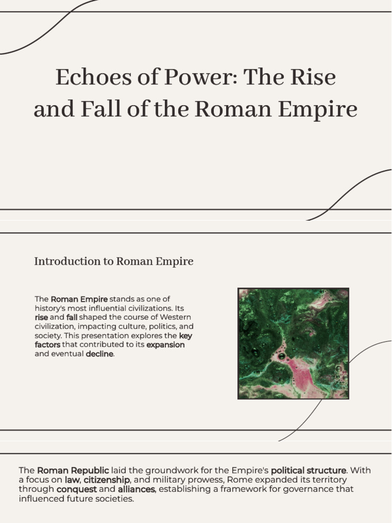 Slidesgo Echoes of Power The Rise and Fall of The Roman Empire 20241111174156LKlK | PDF