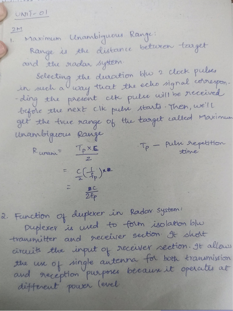 Unit-1 Short Answers | PDF