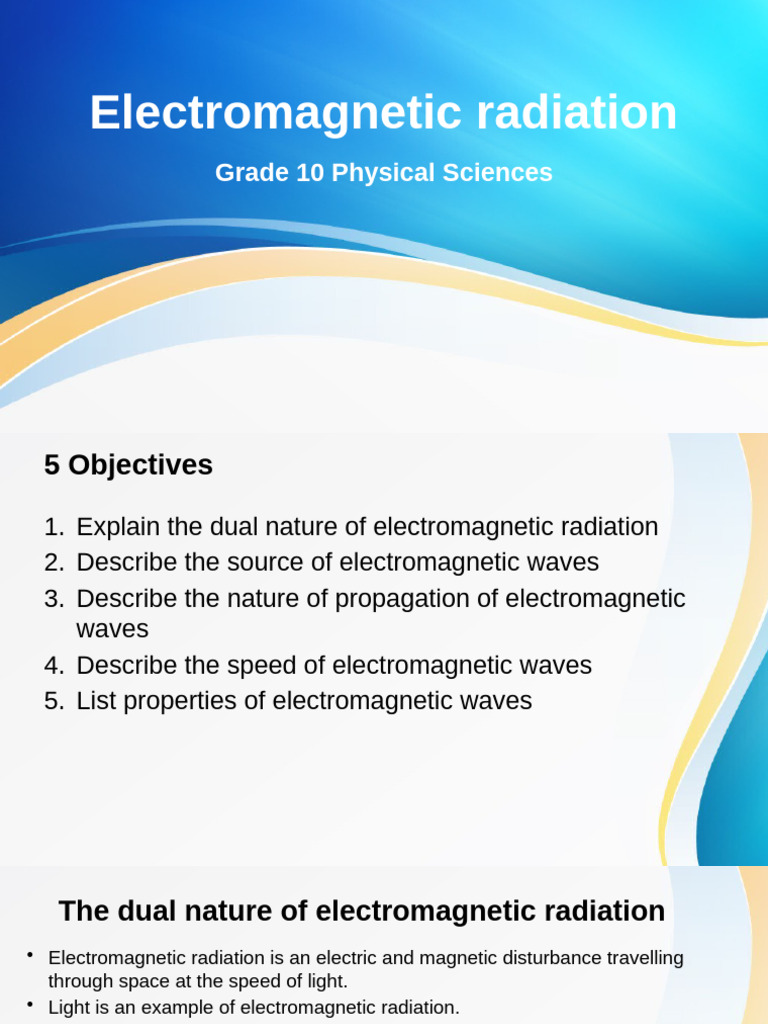 Electromagnetic Radiation | PDF | Electromagnetic Radiation ...