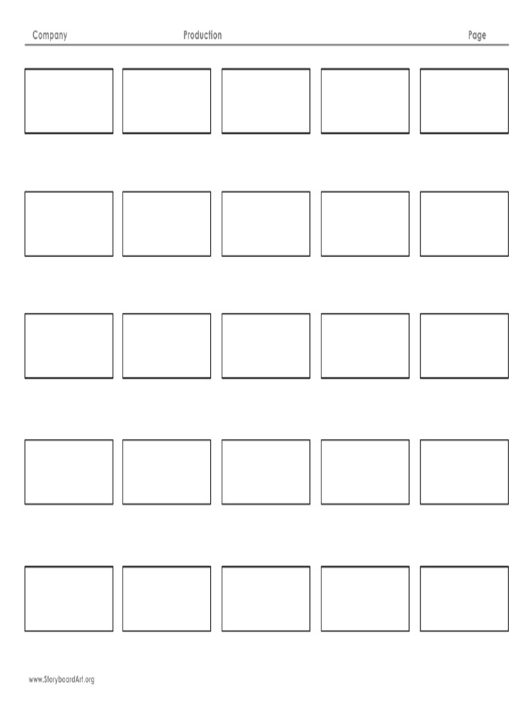 Thumbnail Storyboard Template2.35 | PDF
