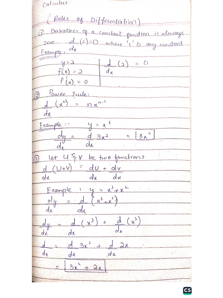 Derivatives (Calculus) | PDF